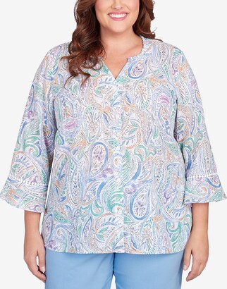 Alfred Dunner Women's Plus Size Tops | ShopStyle