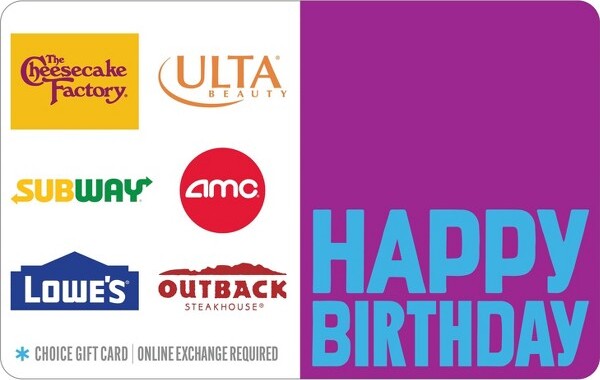 Blackhawk Network Happy Birthday Gift Card $100 (Email Delivery ...