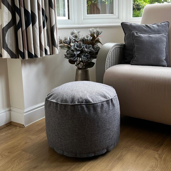 Daro Spi Round Pouffe Dark Grey - ShopStyle Poufs