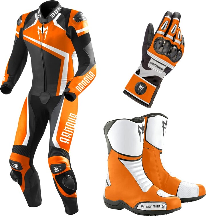 Knight Armour Motorcycle Full suit - Motorbike Suit with racing gloves ...