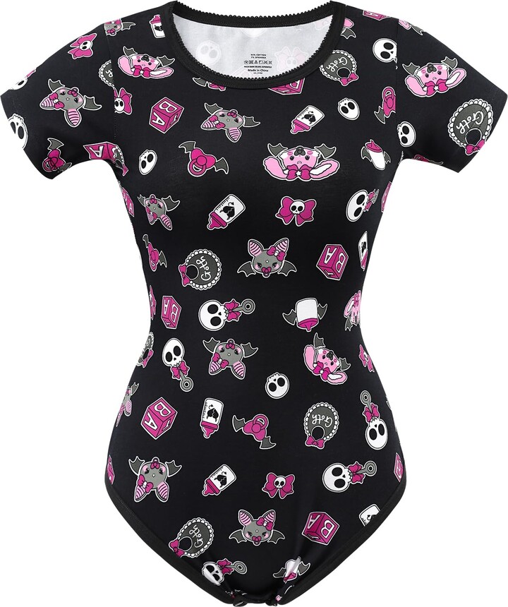 LittleForBig Cotton Romper Onesie Pajamas Bodysuit - Baby Goth Usagi ...