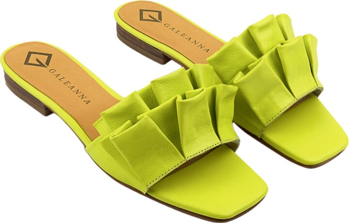 GALEANNA - Bubble Green Perico Sandals - ShopStyle