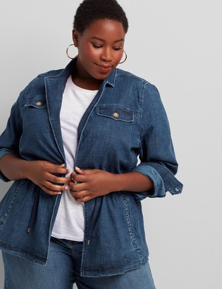 Lane Bryant Denim Utility Jacket - ShopStyle