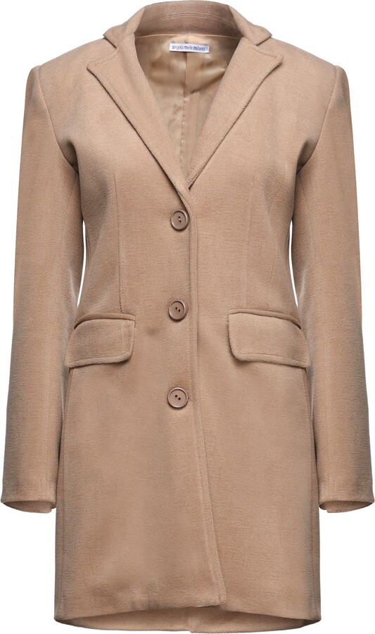 Angela Mele Milano Coat Camel - ShopStyle