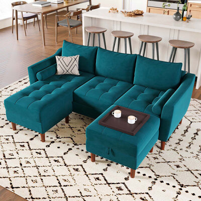 Belffin Fabiola Upholstered Sectional Shopstyle Sofas Loveseats