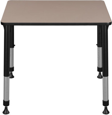 Regency 18.5 x 26 in Rectangle Height Adjustable Classroom School Desk ...