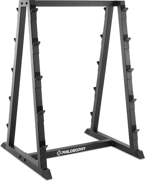 Philosophy Gym 10-Bar Fixed Barbell Weight Rack - Heavy-Duty Storage ...