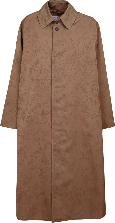 Maison Margiela Trench Coat In Cotton Faille With Pigments. A Minimal ...