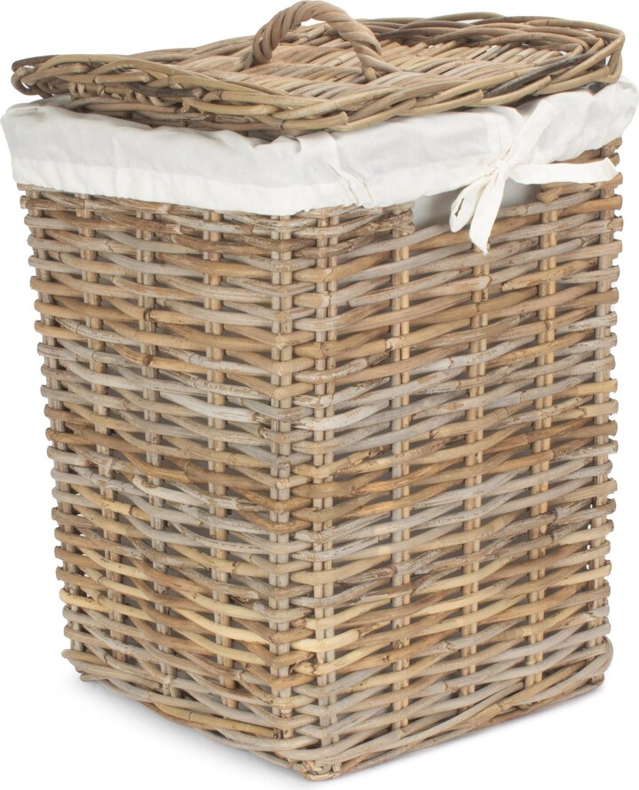 Red Hamper Rattan Small Square Rattan Laundry Basket - ShopStyle