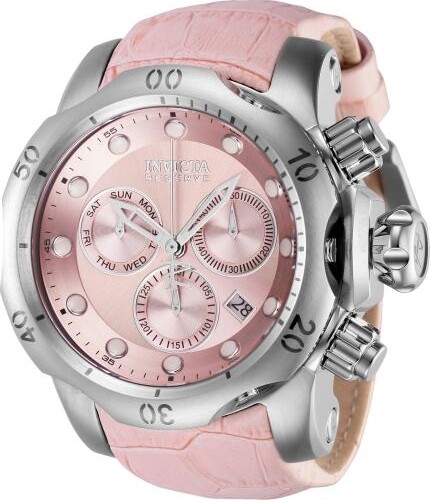 Invicta Men's 42617 Reserve Quartz Chronograph Pink Dial Watch ...