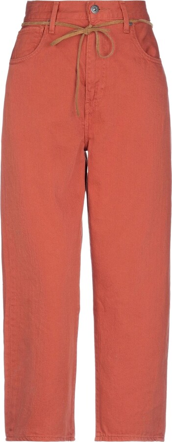 Levi's Made & Crafted Denim Pants Rust - ShopStyle Straight-Leg Jeans