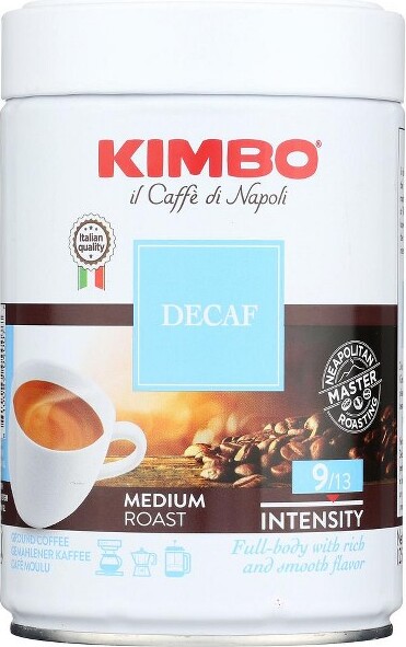 Kimbo Educational Kimbo Coffee Decaf Ground Tin - Pack of 6 - 8.8 oz ...