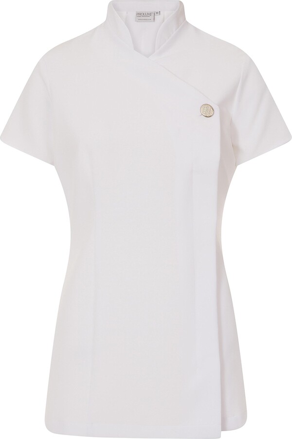 Proluxe Signature Button Beauty Tunic Hairdressing Massage Therapist ...