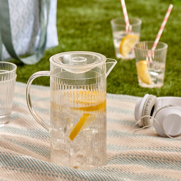 Dunelm Ribbed Clear Acrylic Jug - ShopStyle