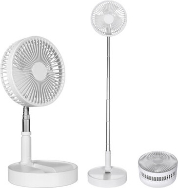 9H Battery Operated Fan Fordable Table Desk Floor Fan 4 Speeds Portable ...