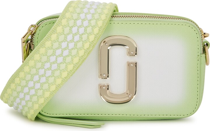 Marc Jacobs The Fluoro Edge Snapshot Green Leather Cross-body Bag ...