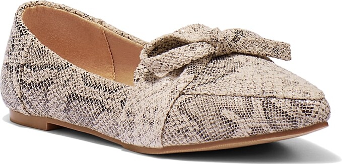 New York and Company Nia Loafer - Snake Print - ShopStyle