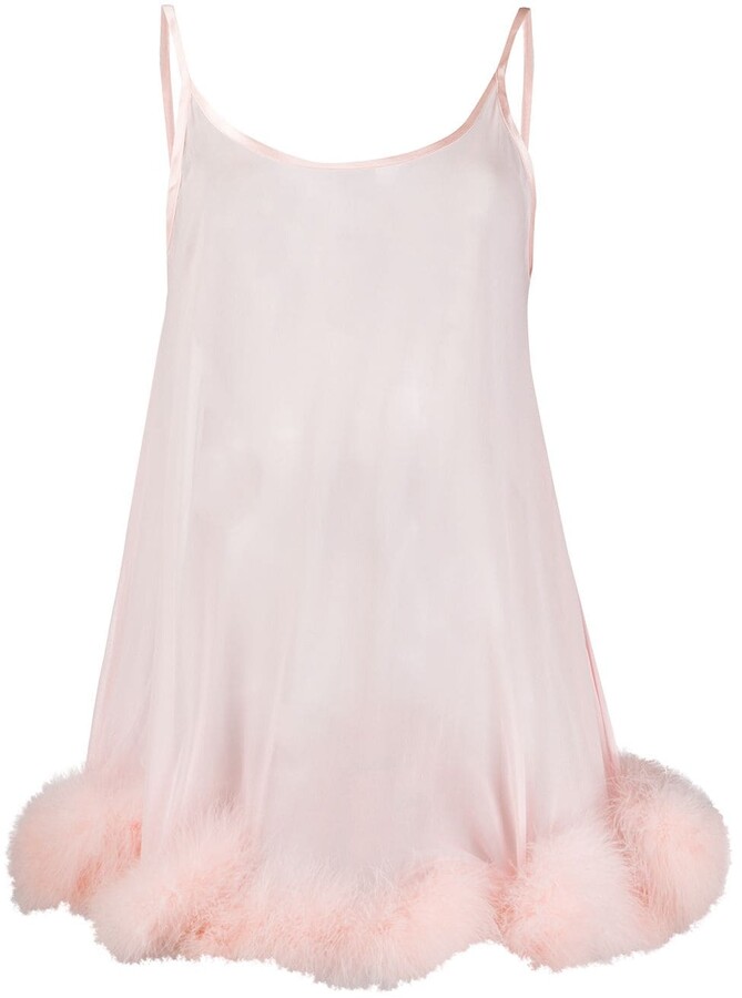 Gilda and Pearl Diana sheer slip dress - ShopStyle Lingerie & Nightwear