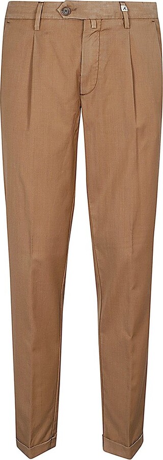 Myths Tailored Tapered Pleat-Detailed Trousers - ShopStyle Dress Pants