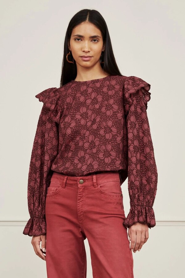 Fabienne Chapot Kasja Top - Ra Ra Raspberry - ShopStyle