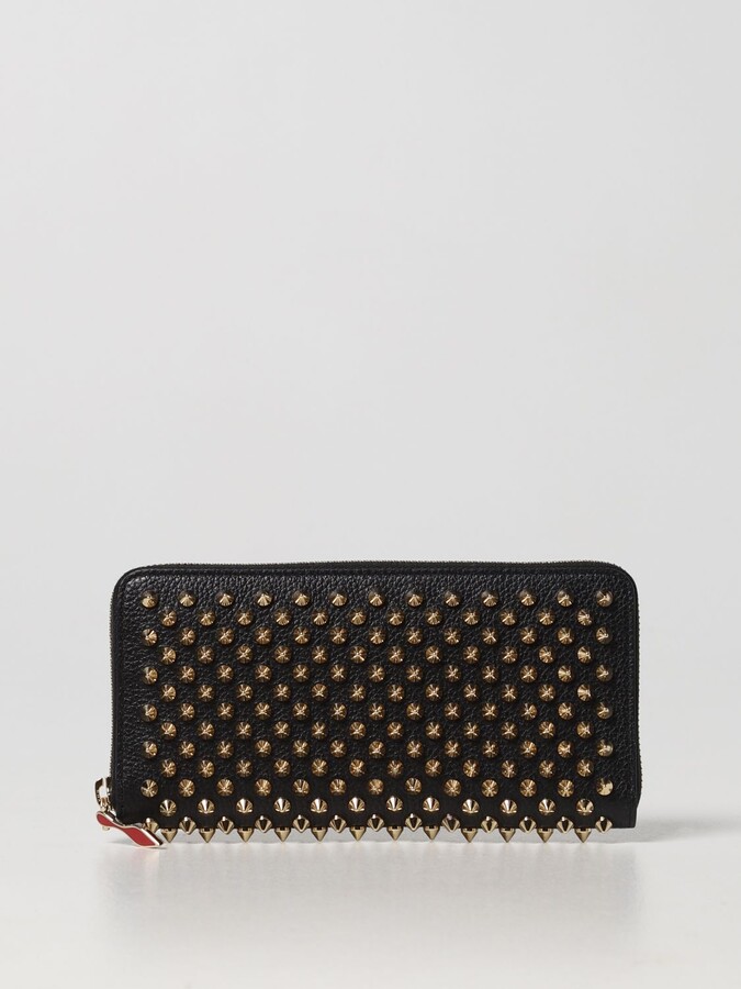 Christian Louboutin Panettone wallet with spikes - ShopStyle