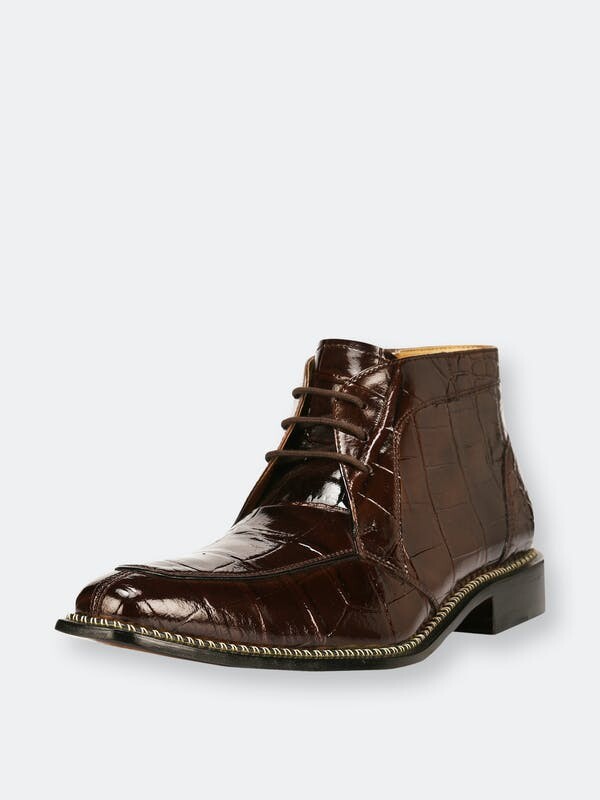 LIBERTYZENO Liam Man Made Lace-Up Boots - Brown - ShopStyle