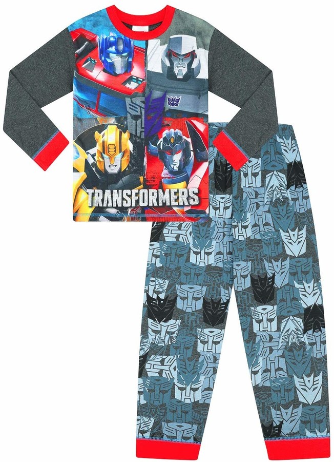The Pyjamafactory Boys Transformers Optimus Prime and Bumblebee Long ...