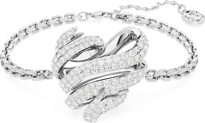 Swarovski Volta bracelet, Heart, White, Rhodium plated - ShopStyle