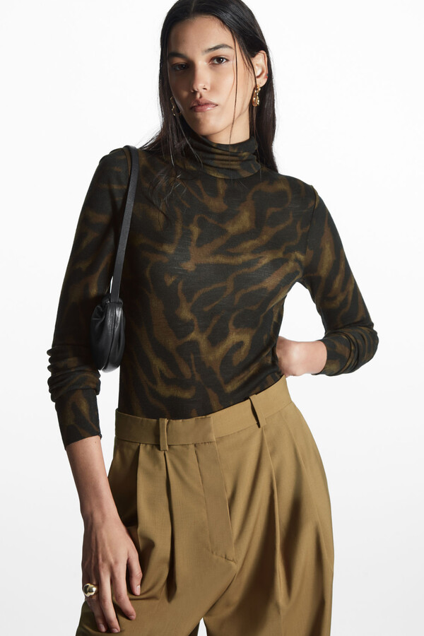 COS Slim-Fit Merino Wool Turtleneck Top - ShopStyle