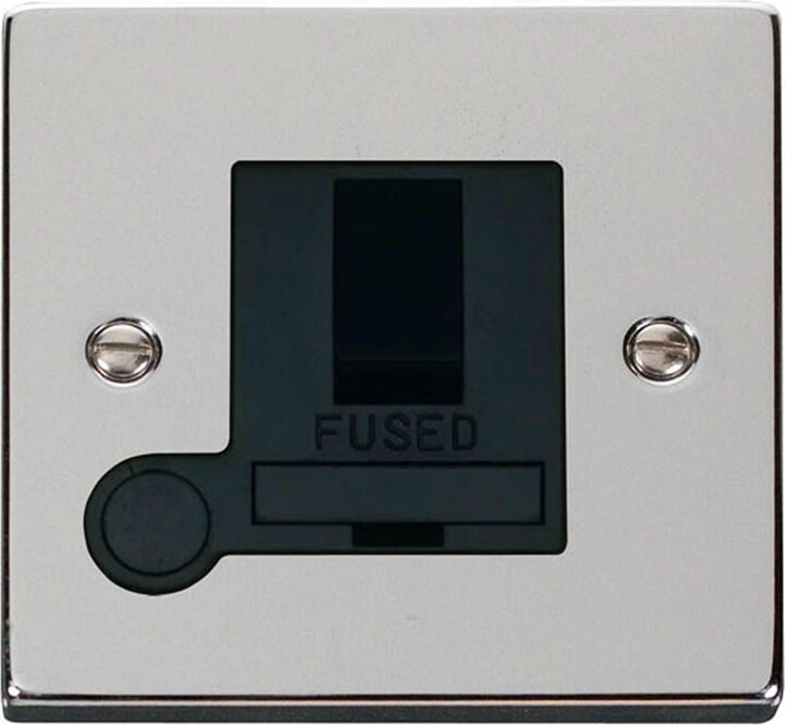 SE Home Polished Chrome 13A Fused Connection Unit Switched With Flex ...