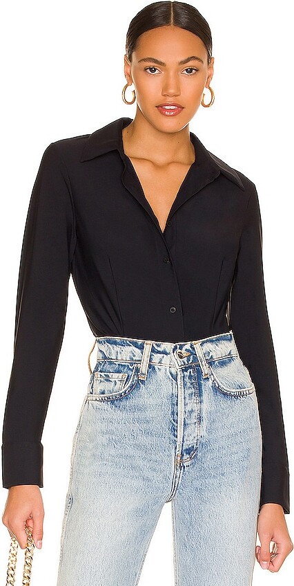 Commando Classic Button Down Bodysuit - ShopStyle Tops
