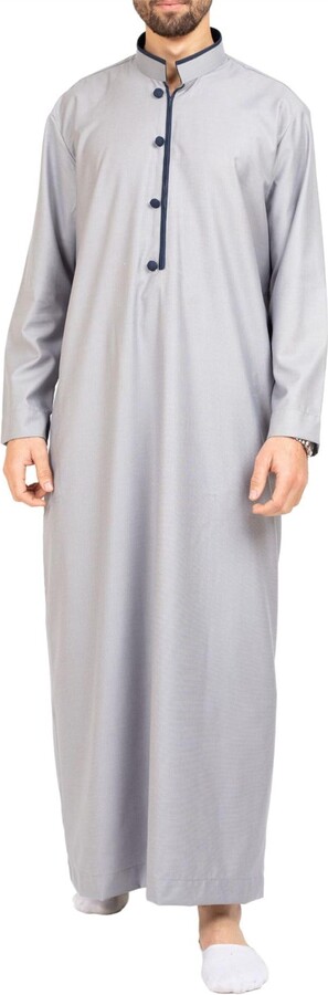 Thobez Men's Thobe Jubba Islamic Clothing Muslim Kaftan Emirati Omani ...