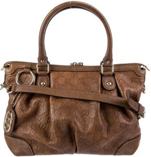 Gucci GG Signature Sukey Handle Bag - ShopStyle