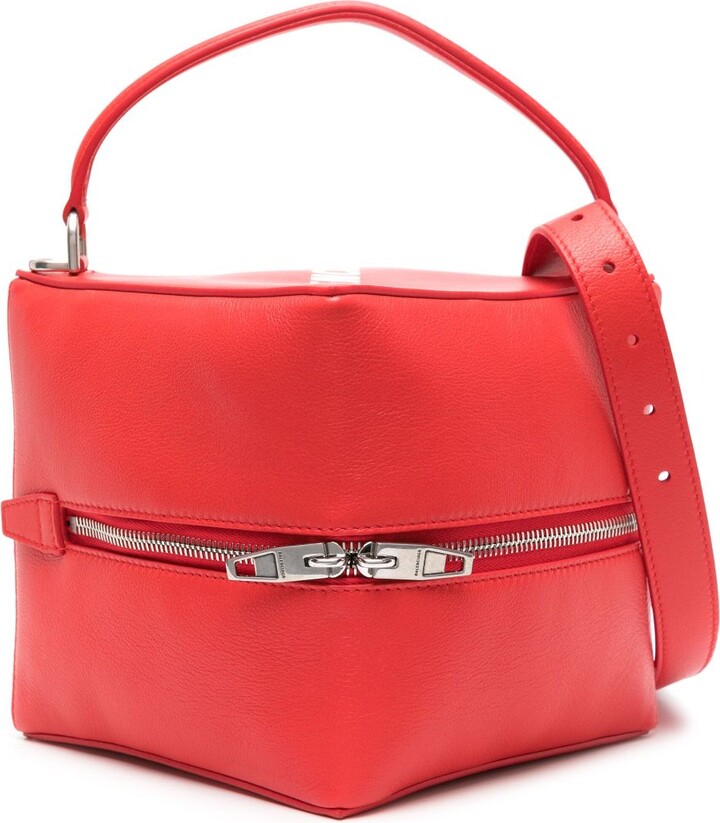 Balenciaga Red 4X4 Box Leather Tote Bag - ShopStyle
