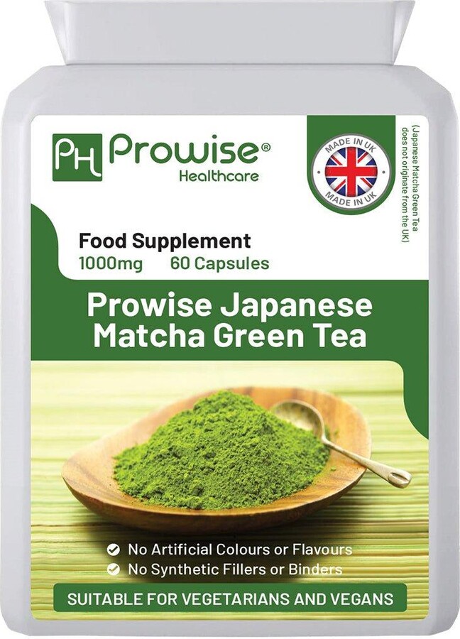 Prowise Healthcare Matcha Green Tea - 1000mg 60 Capsules - Suitable For ...