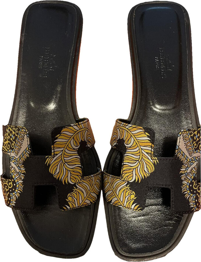 Hermes Oran cloth sandal - ShopStyle