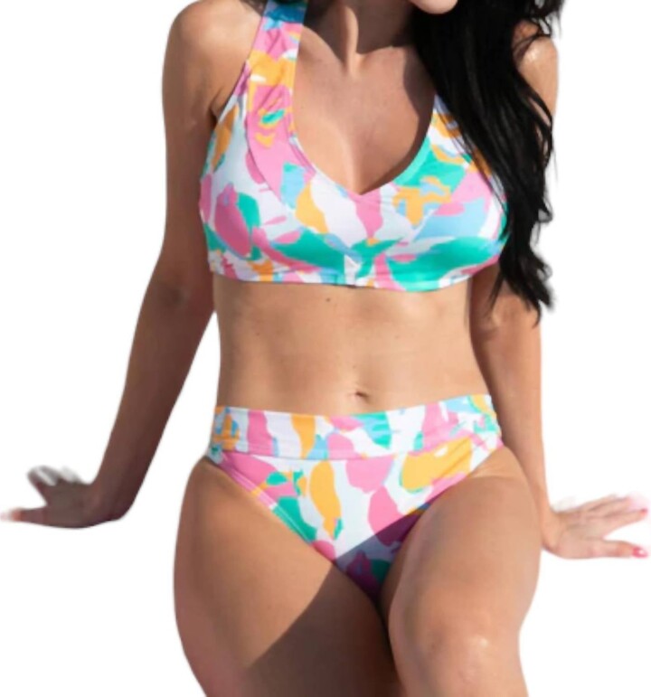 MICHELLE MCDOWELL Chloe Bikini Top In River Iris - ShopStyle Two Piece Swimsuits