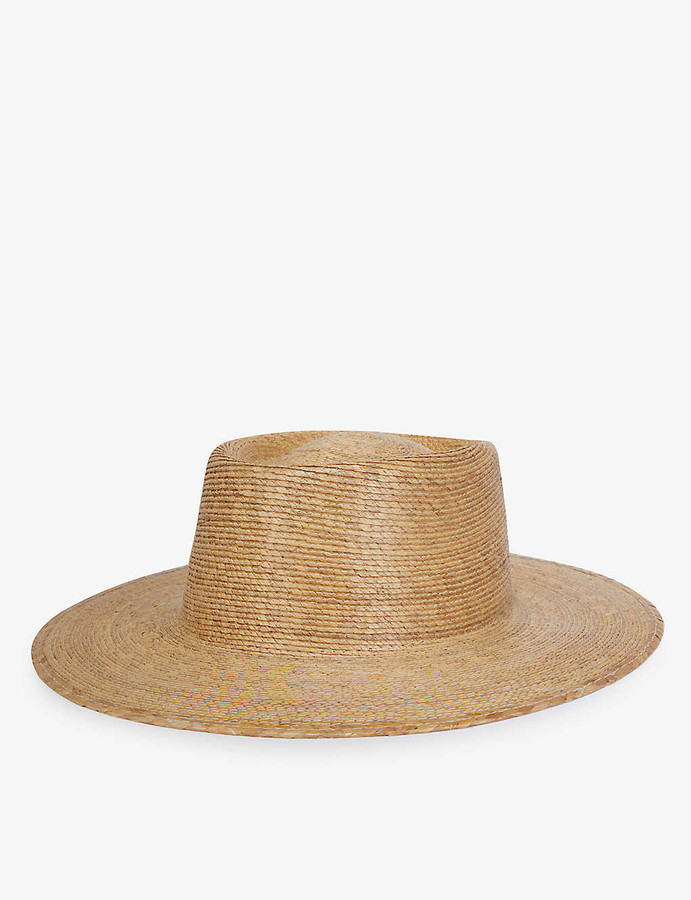LACK OF COLOR Palma wide-brim palm leaf boater hat - ShopStyle