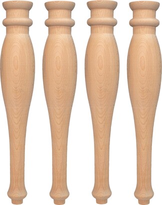 Etsy Table Legs, Set Of 4, Turned Wood Dining Kitchen Island Chair ...