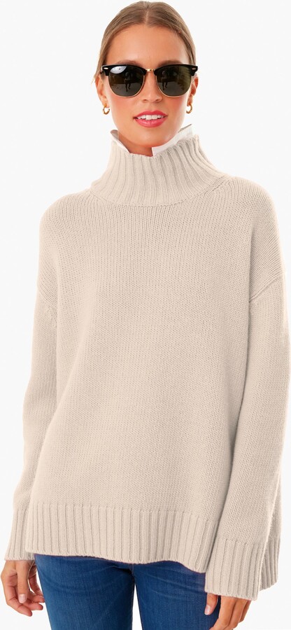 Tuckernuck Oatmeal Removable Popped Collar Dickey Sweater - ShopStyle