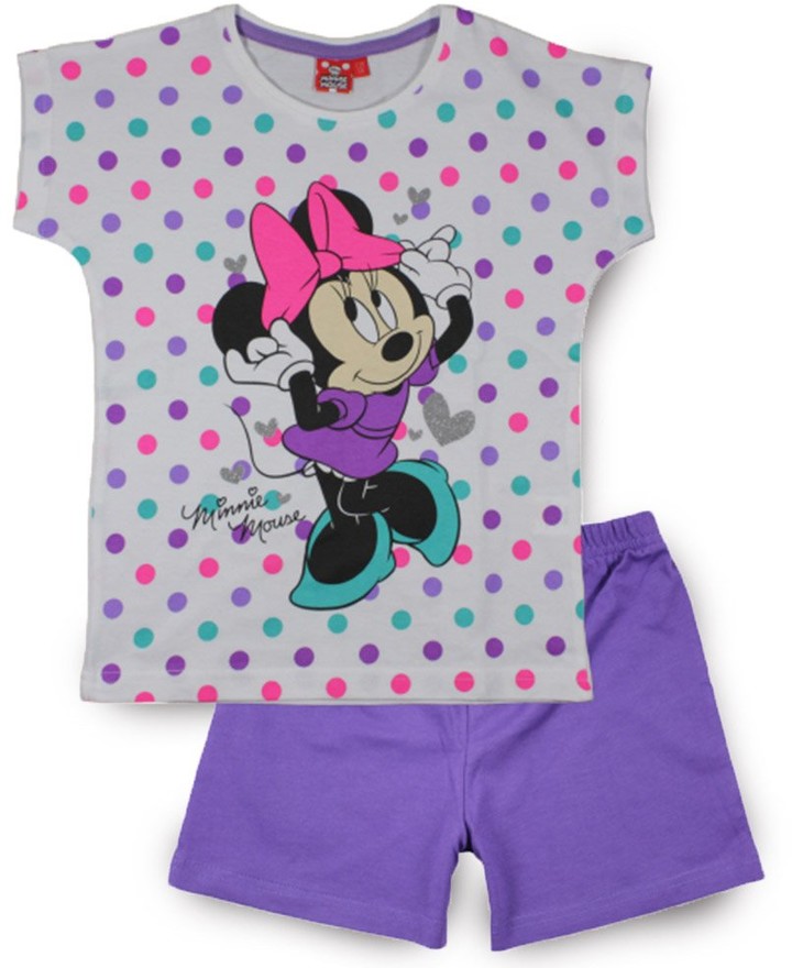 Jujak Minnie Mouse Pyjamas Pjs Pyjama Set Cotton Purple - ShopStyle