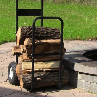 Sunnydaze Decor Sunnydaze Powder-Coated Steel Log Cart Carrier and ...