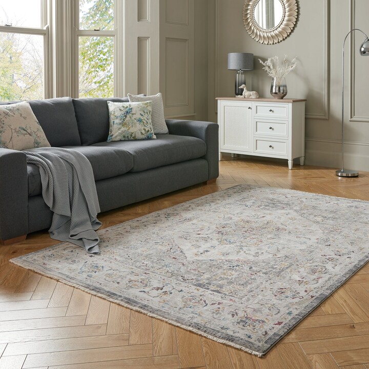 Dunelm Soraya Traditional Rug Soraya Silver - ShopStyle