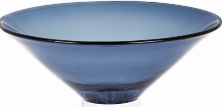Homezia 12 Mouth Blown Crystal Midnight Blue Centerpiece Bowl - ShopStyle