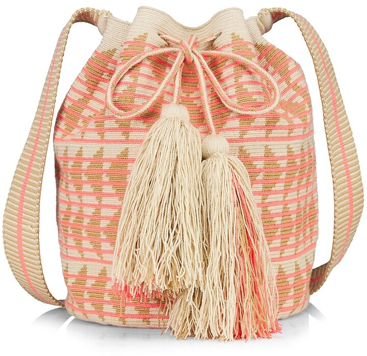 Guanabana Blooming Knit Bucket Bag - ShopStyle