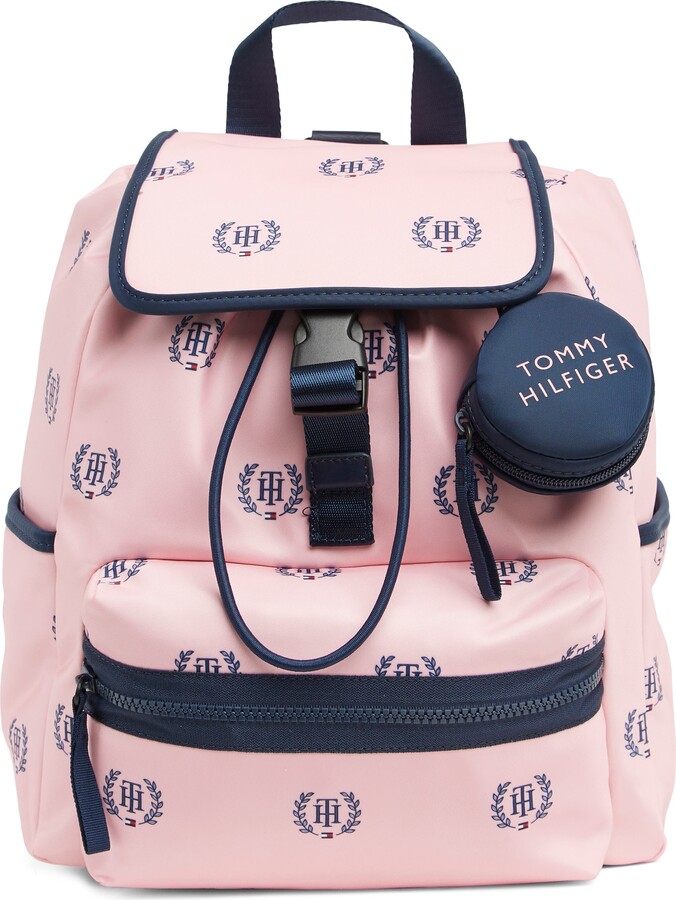 Tommy Hilfiger Addison Monogram Print Flap Backpack - ShopStyle