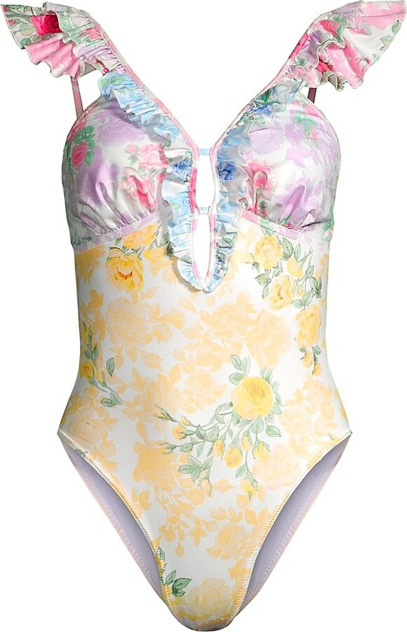 LoveShackFancy Tibbie One-Piece Swimsuit - ShopStyle