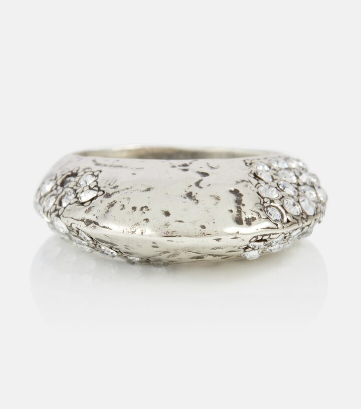 Saint Laurent Bumpy embellished ring - ShopStyle