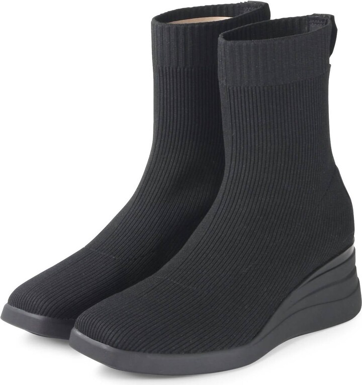 bussola Women's Sophie Ankle Knit Stretch Boot In Black - ShopStyle