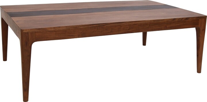 Benjara 70 Inch Dining Table, Live Edge Acacia Wood with Natural ...